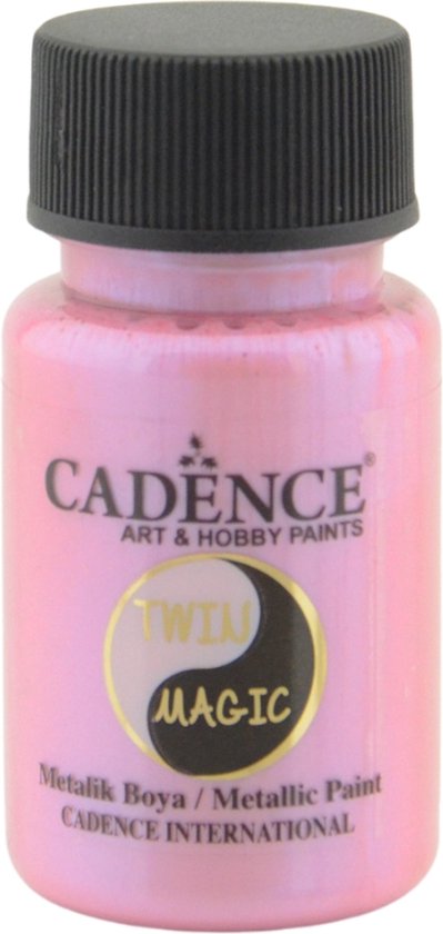 Cadence Twin Magic Acrylverf Metallic 50 ml Blue Rose | bol