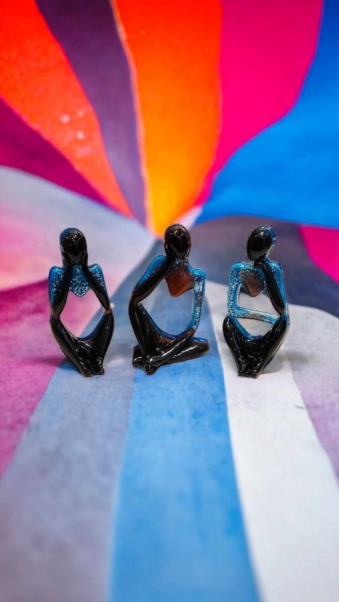 De denkers in epoxy Blauw zwart | bol