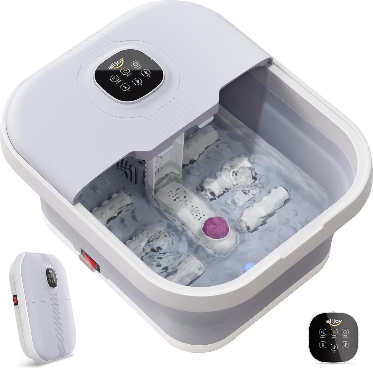 Bain de pieds Alljoy - Bain de pieds - Pliable avec fonction massage et ...