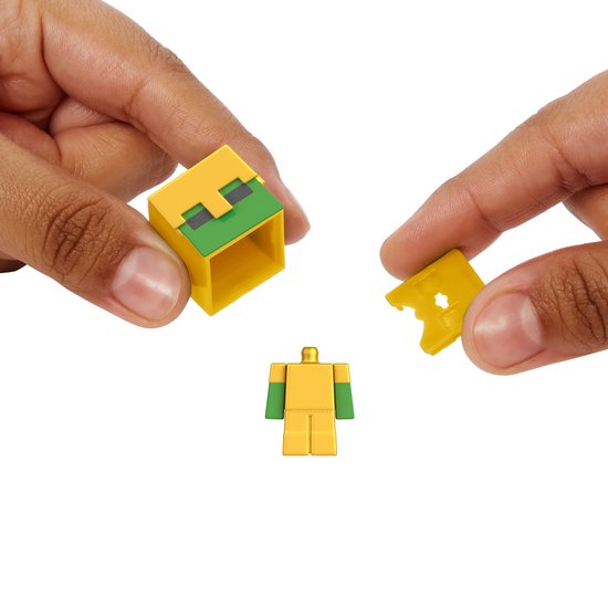 Minecraft Mob Head Minis - Zombie in Gold Armor | bol