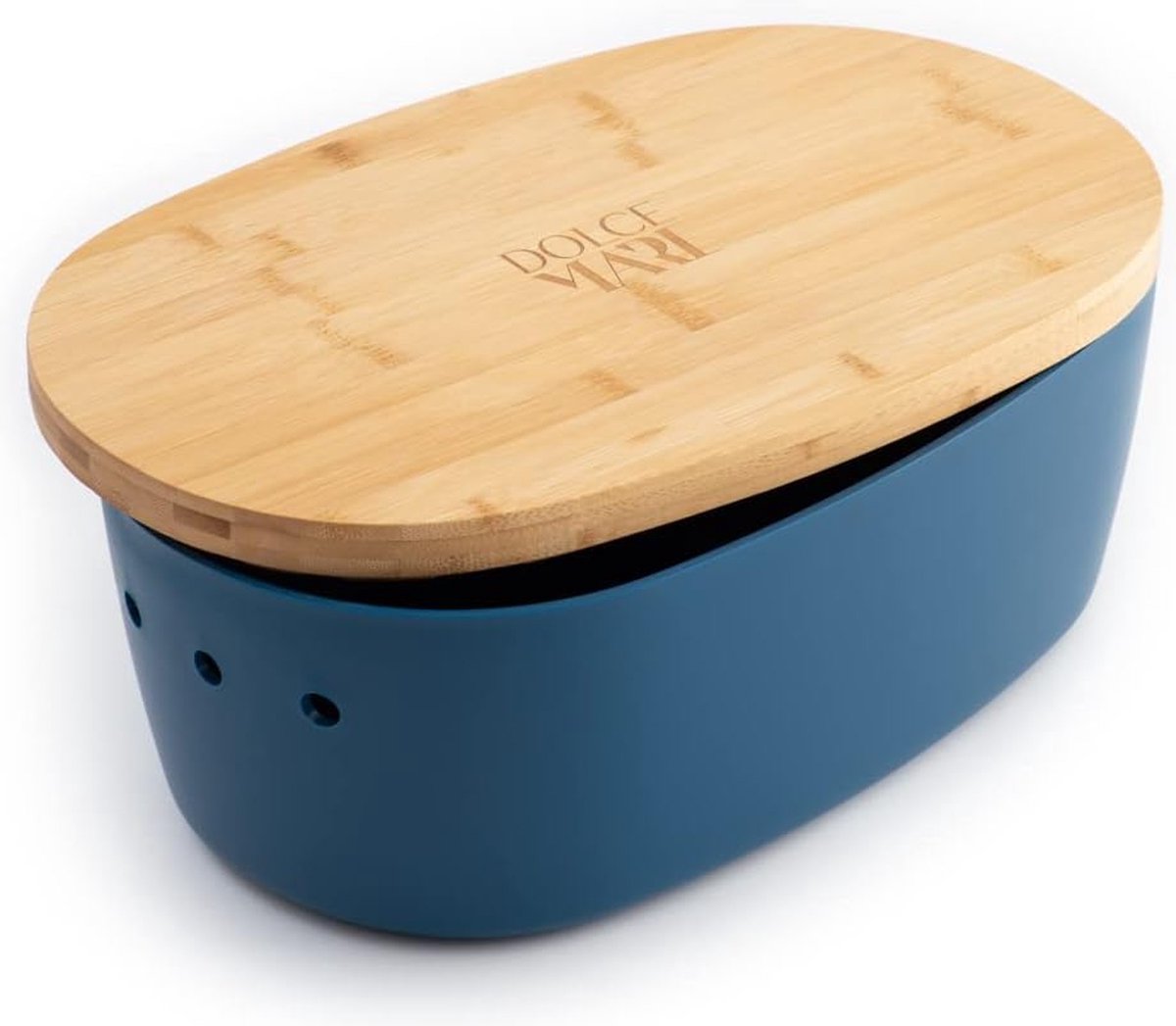 Blauwe broodtrommel, mooie broodtrommel in blauw, extreem praktische ...