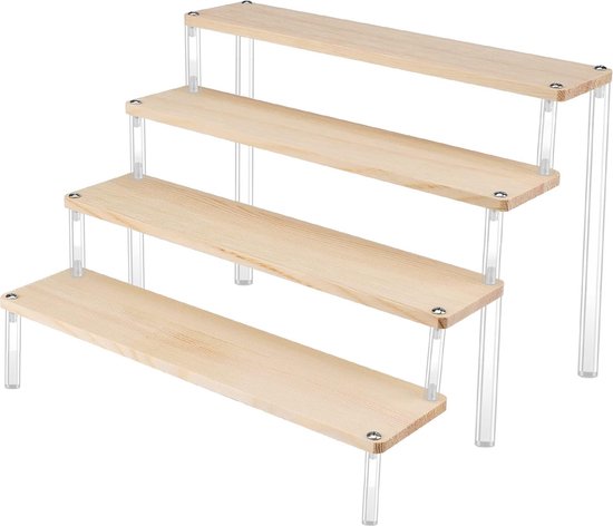 Acryl display standaard trap, 4 niveaus acryl riser display standaard ...