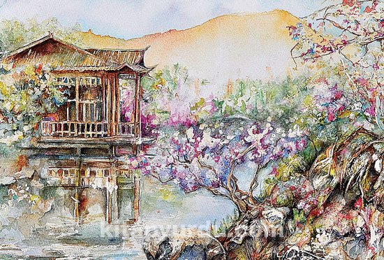 Chinese Tuin | Houten Puzzel | 2000 Stukjes | King of Puzzle | 88 x 59 ...