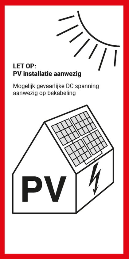 PV bord meterkast 200 x 100 mm | bol