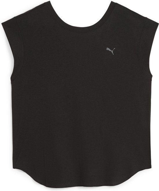 PUMA STUDIO FOUNDATIONS TEE Dames Sportshirt - Puma Black | bol