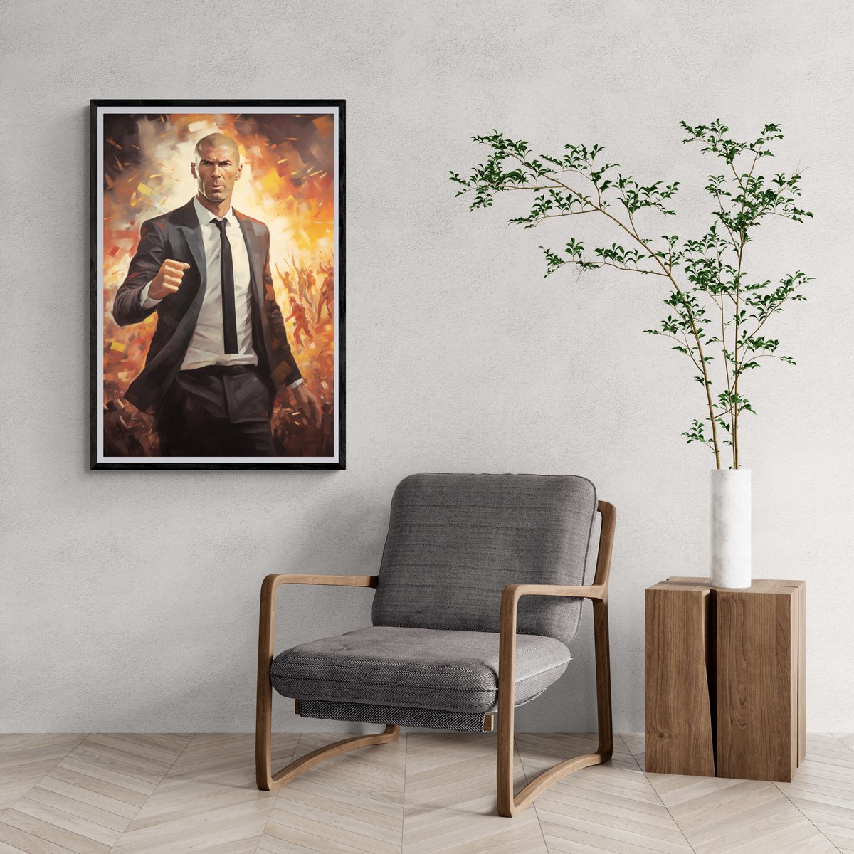 Zinedine Zidane Poster | Zizou Poster | Coach Poster | Voetbalposter ...