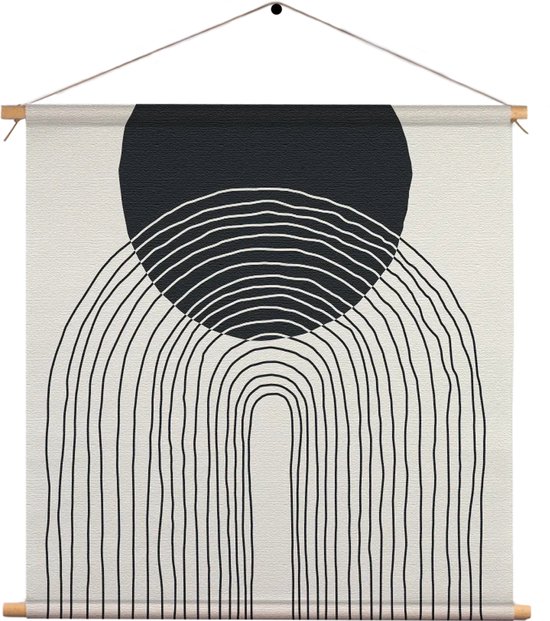 Textielposter De Innerlijke Rust 01 Vierkant XL (60 X 60 CM) - Wandkleed - Wanddoek -... | bol