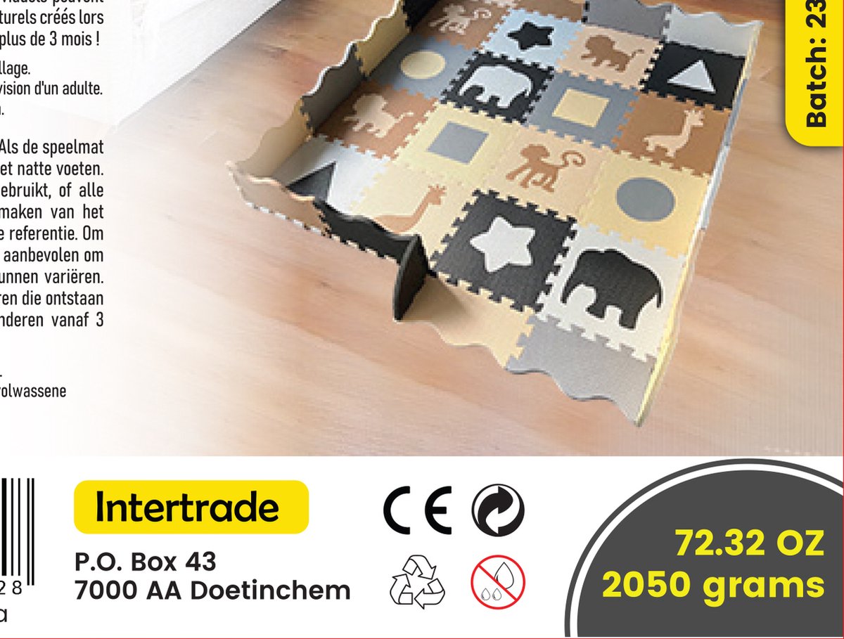 Luxema Speelmat - Speelkleed - Speelmat Baby - Foam Puzzelmat met ...