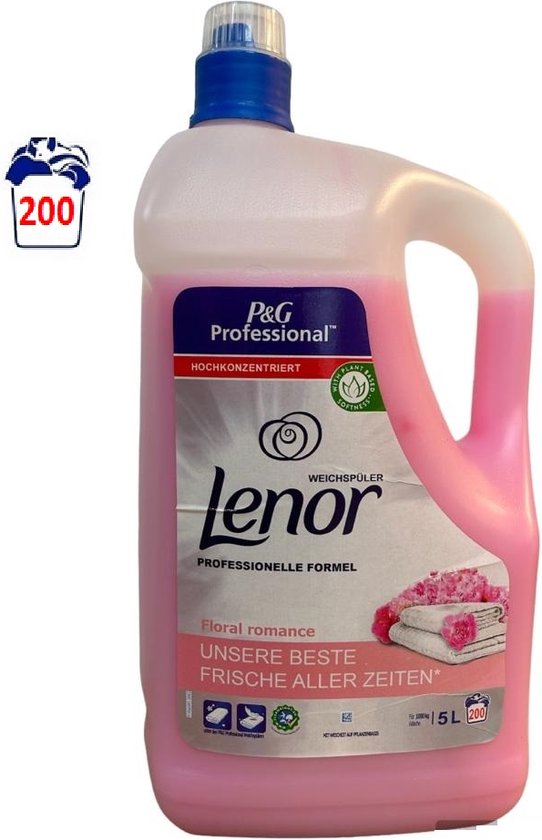 Lenor Professional Wasverzachter Floral Romance Voordeelverpakking - 5 ...