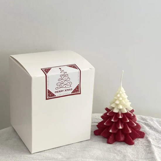 Kaars kerstboom-kaars-Kerstmis-Kerst-cadeau-kado-handmade-soja wax ...