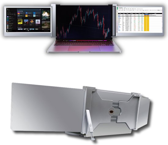 Portable Monitor - Triple Screen - Draagbaar - Draagbaar Scherm voor ...