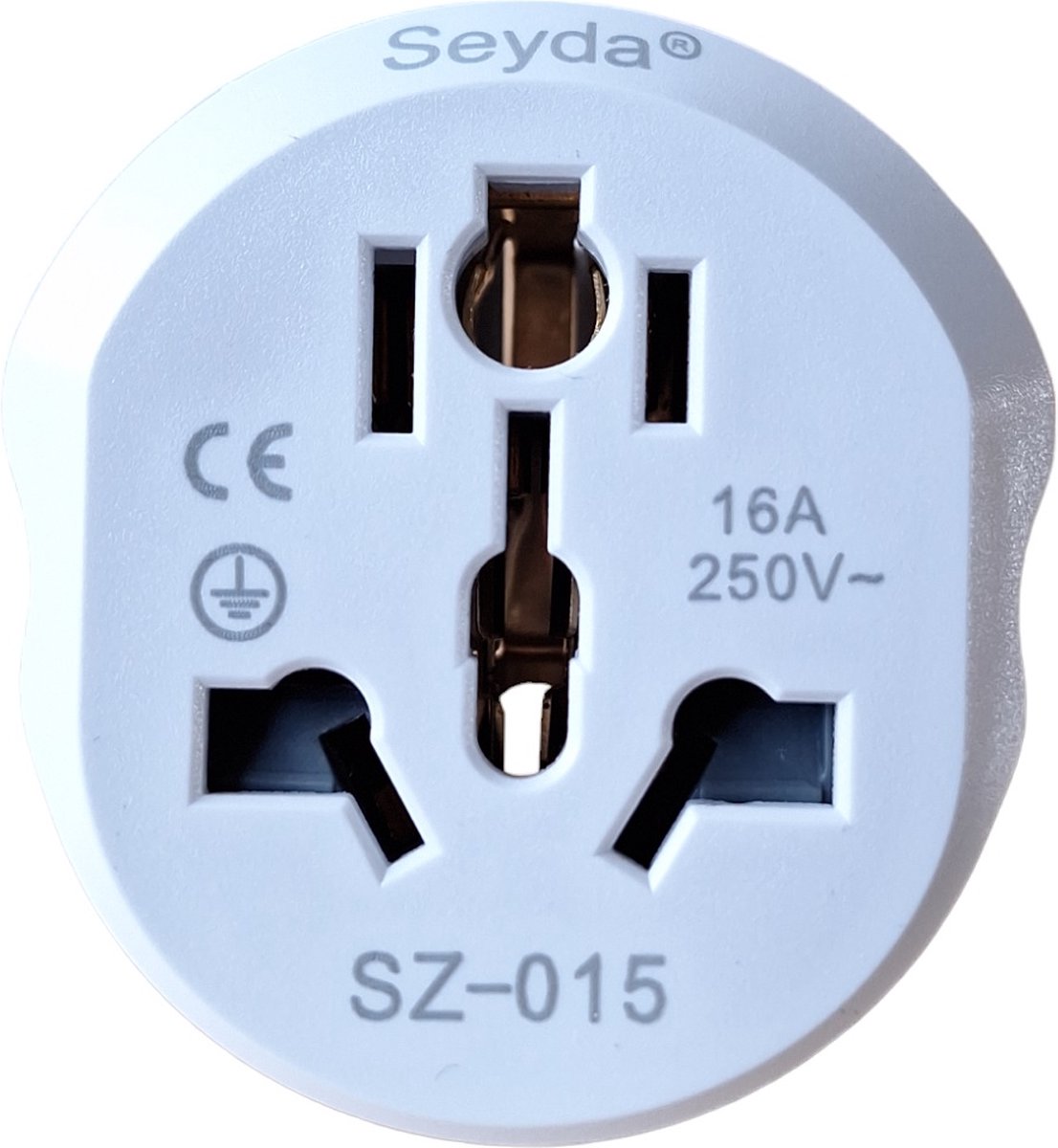 Seyda® Europese Verloopstekker - Universele Reisstekker - Geaard ...