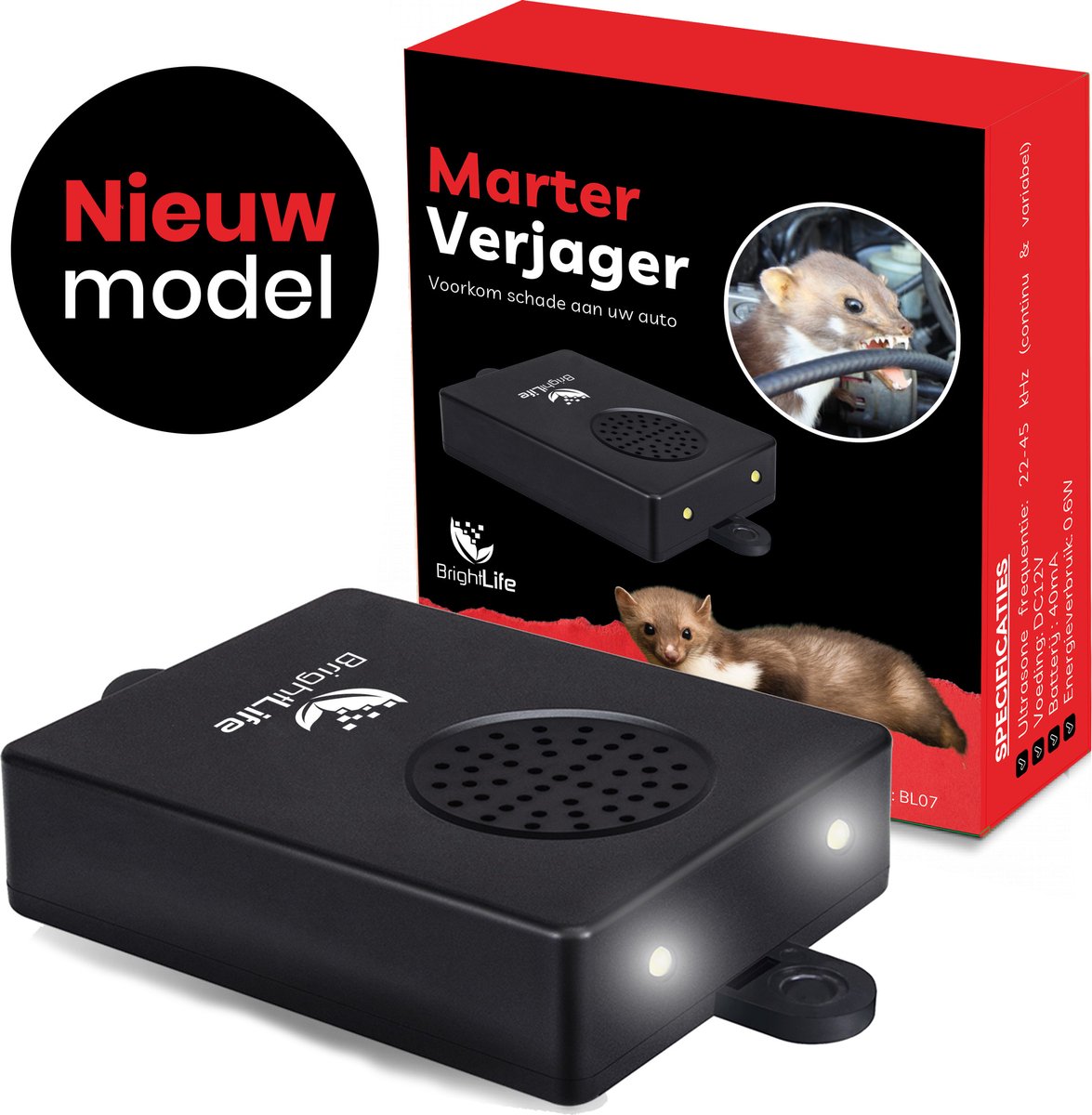 BrightLife Marterverjager - Steenmarter Verjager - Marterverjager Auto ...