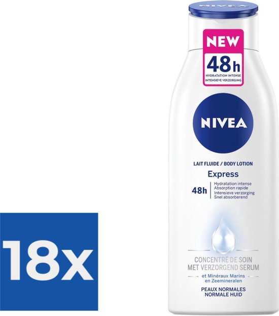 NIVEA Express 400 Ml Body Lotion Voordeelverpakking 18 Stuks Bol NIVEA Express 400 Ml Body Lotion Voordeelverpakking 18 Stuks Bol