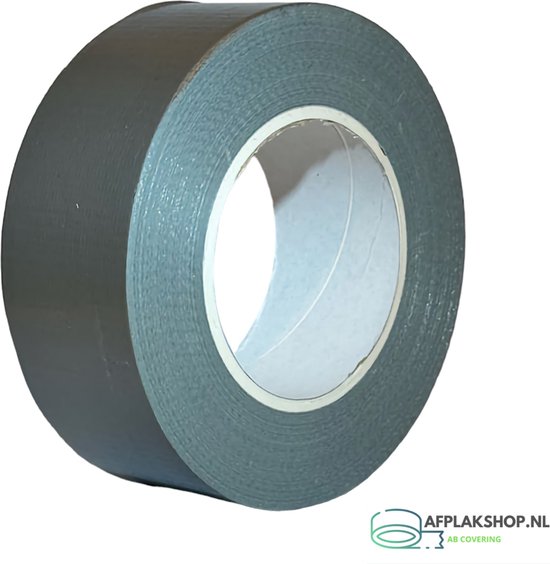 AB-tape duct tape - 48mm x 50m - grijs - klustape - ducktape | bol