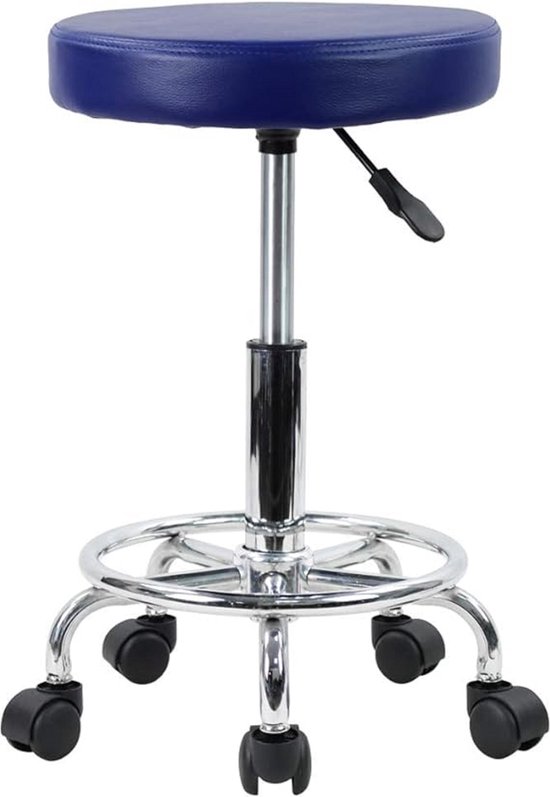 rolkruk - Roller Stool with Footrest Office Stools Height adjustable | bol