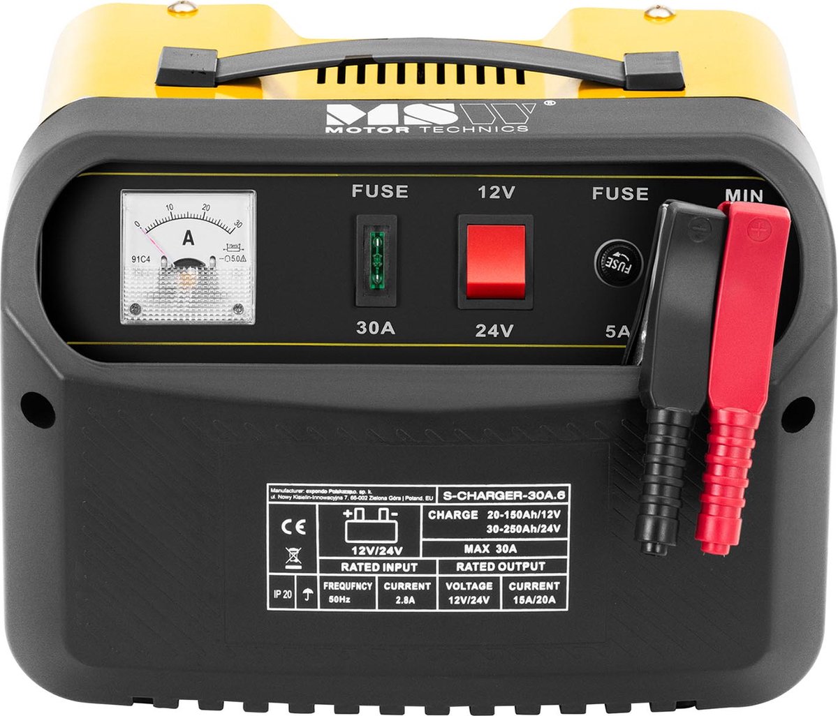 MSW - Auto-acculader - jumpstart - 12 / 24 V - {{laadstroom_1476_temp ...