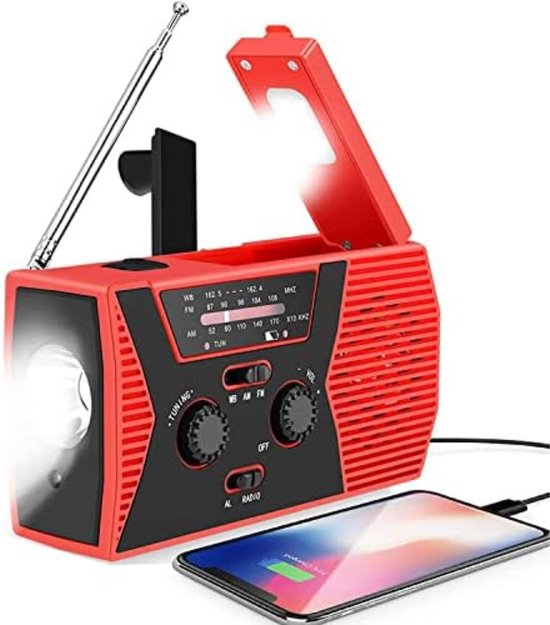 Gratyfied- Opwindbare Radio- Wind-Up Radio- Noodradio Opwindbaar ...