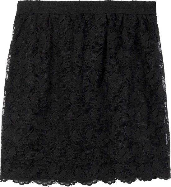 Alix the Label Rok Zwart Polyamide / Nylon maat S Lace mini rokken ...