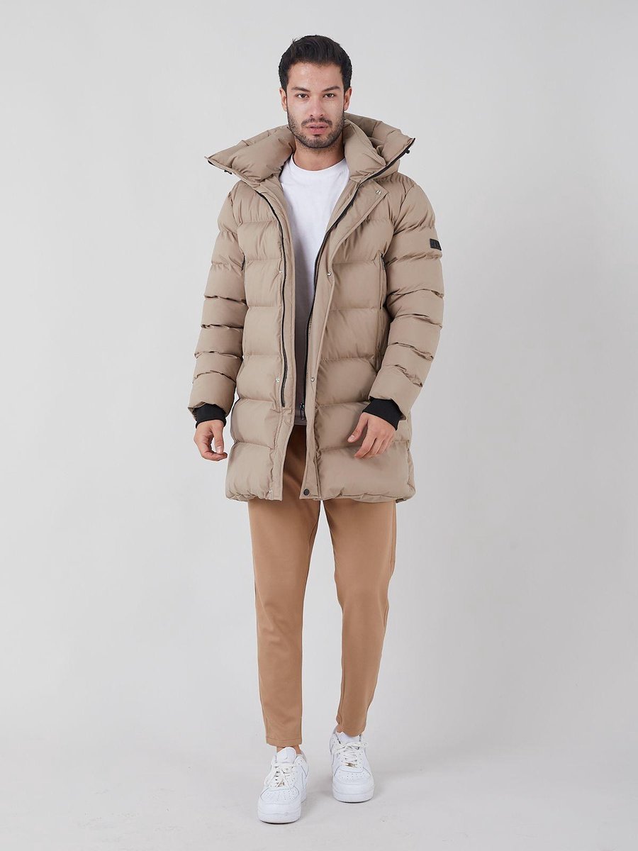Lange Jas Nieuwe Heren Parka Katoenen Winterjas Jas Voor Mannen Merk ...