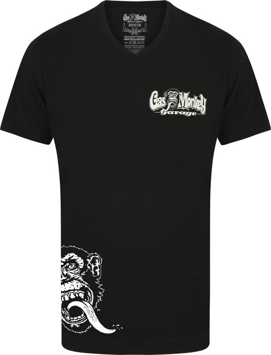 Gas Monkey Garage T-Shirt Side Monkey Black-S | bol