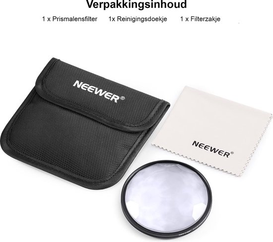 Neewer® - 82mm Kaleidoscoop Prisma Lens Filter - Fotografie Prisma ...