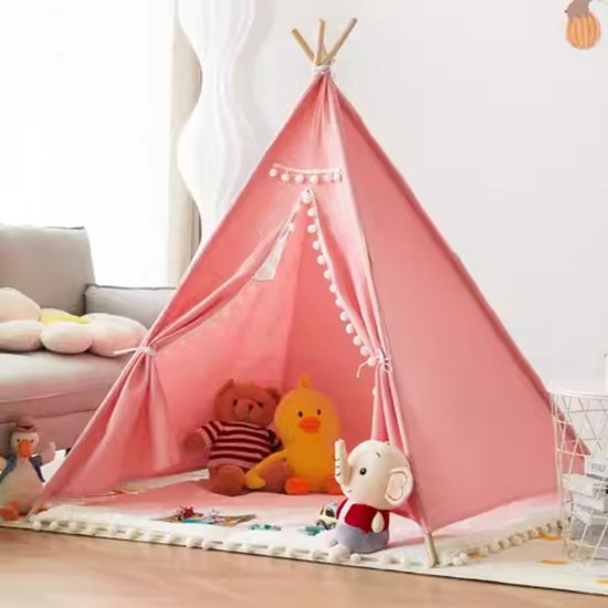 Tipi Tent Kinderen - Speelgoed Tent Kinderen - Speeltent Met Ramen ...