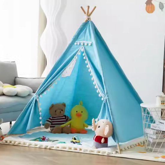 Tipi Tent Kinderen - Speelgoed Tent Kinderen - Speeltent Met Ramen ...