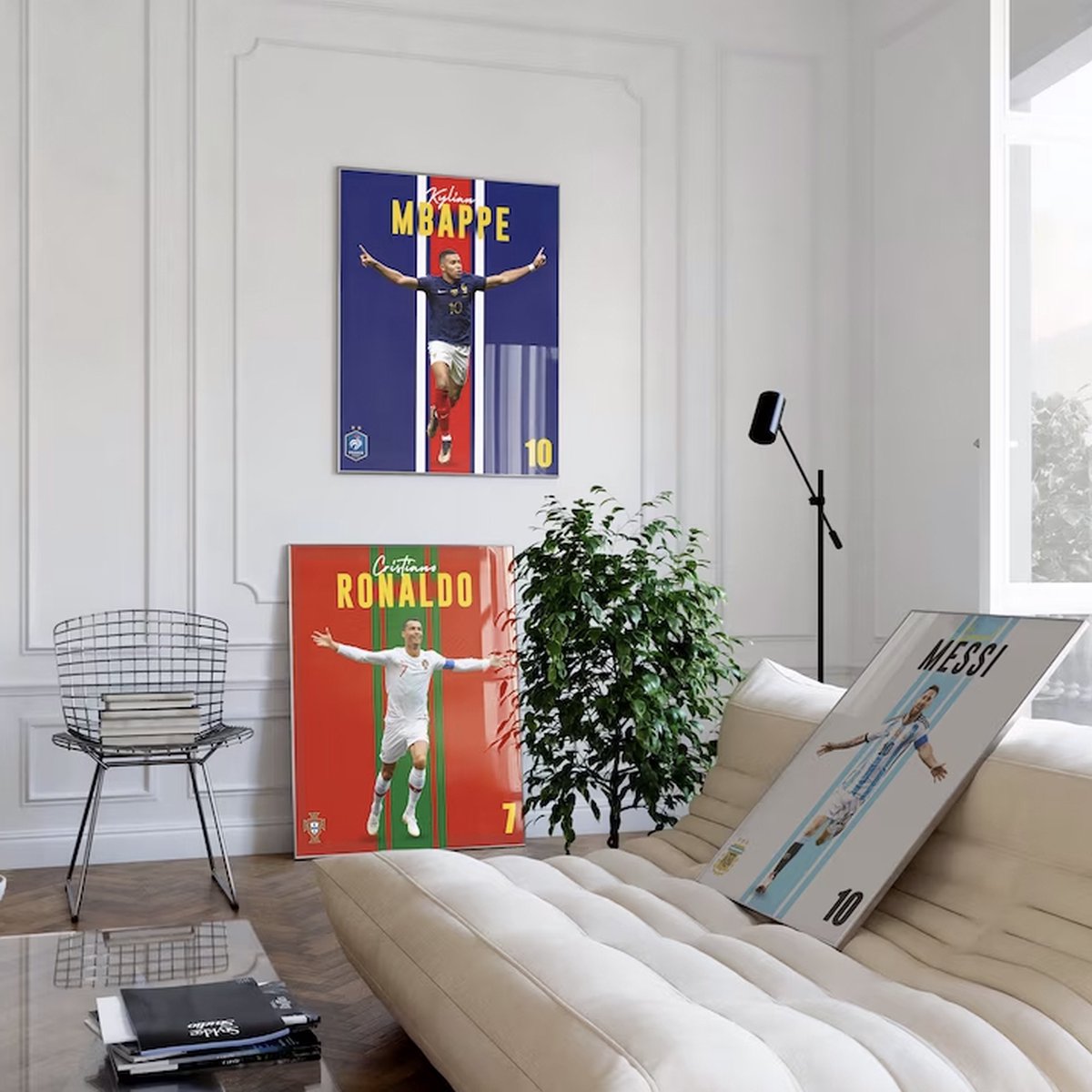 Legendarische Voetbalsterren 4-Luik Poster Set - Goal Collection ...