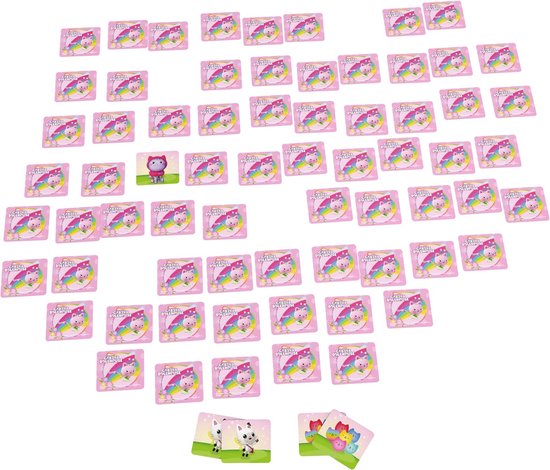 Gabby's Dollhouse koffer memory spel - 72 kaarten combinatie spel 2-4 ...