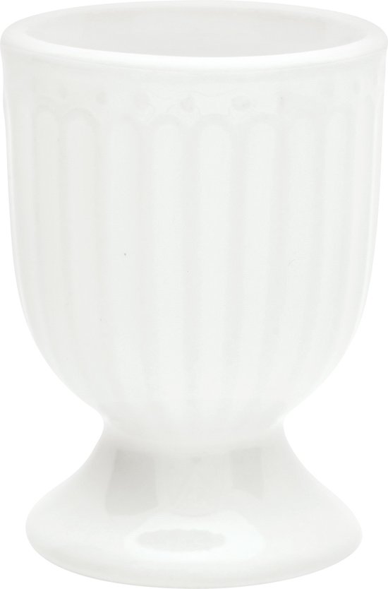 GreenGate Eierdopje Alice wit Ø 5 cm H 6.5 cm | bol