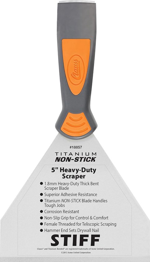 Duurzame Starre 12.7 cm / 5 inch titanium non-stick plamuurmes met ...