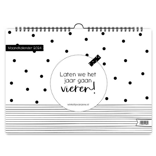 Winkeltjevananne Maandkalender 2024 - A3 | bol