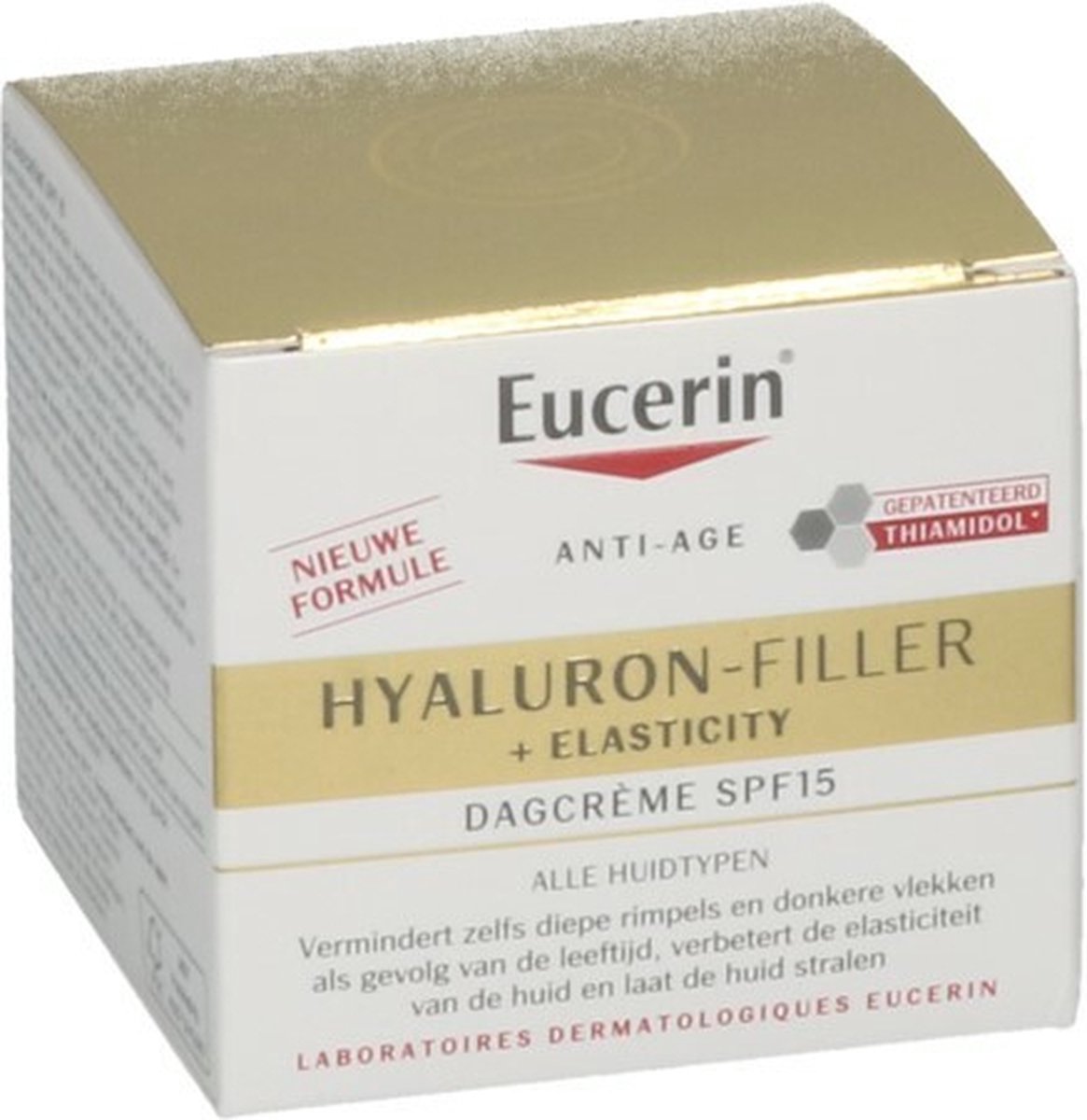 Eucerin Hyaluron-Filler + Elasticity Crème de Jour SPF15 Thiamidol | bol