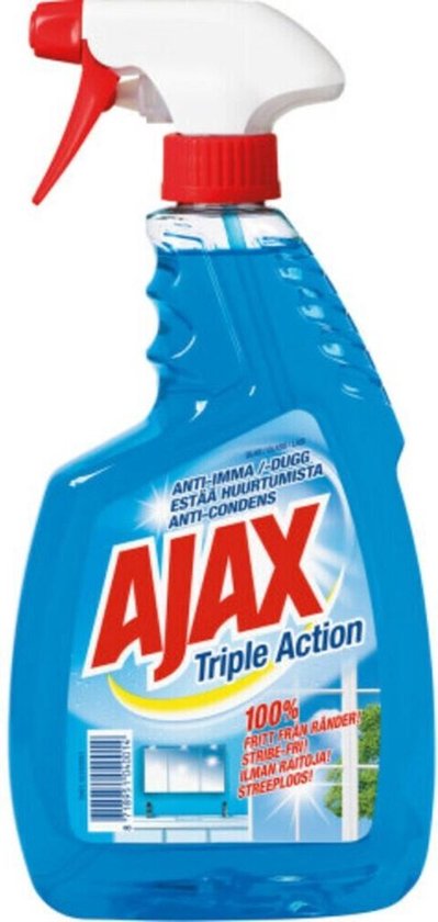 Ajax Spray Triple Action Glasreiniger 750 ml - Voordeelverpakking 24 ...