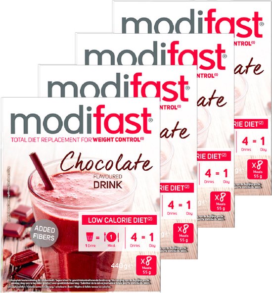 Modifast Intensive | Milkshake Chocolade | 4 Stuks | 4 x 440 g | bol