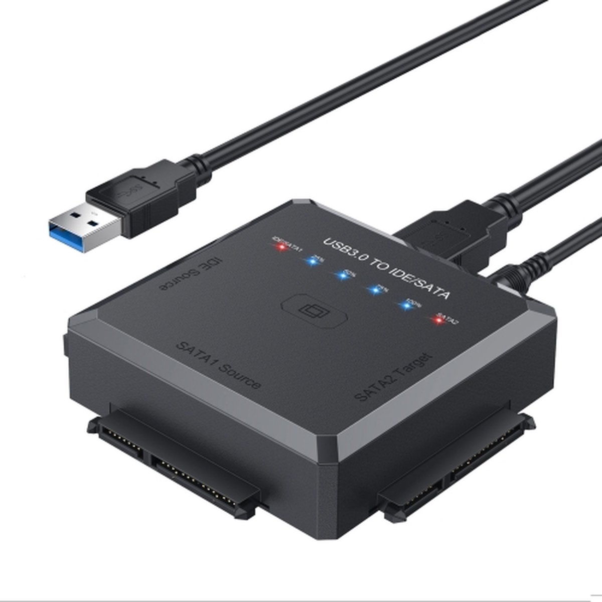 USB3.0 naar SATA of IDE harde schijf adapter converter met kloonfunctie ...