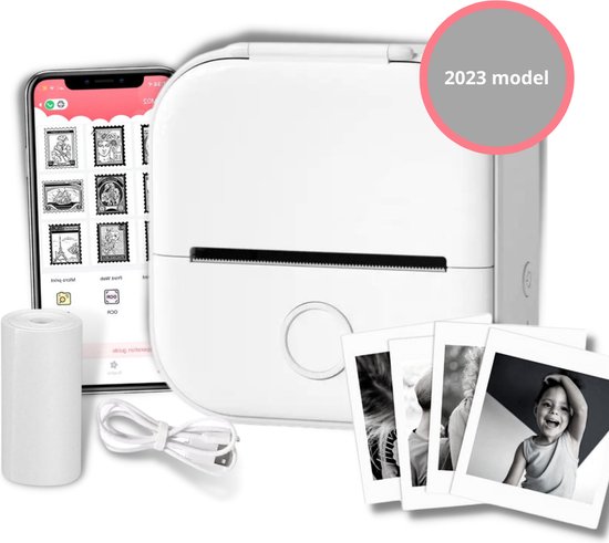All Round - Mini fotoprinter - Pocket printer voor smartphone - incl ...