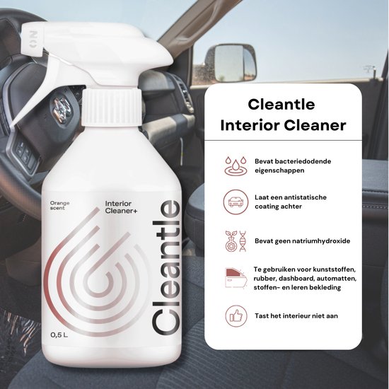 Cleantle Interior Cleaner+ | multifunctioneel inzetbaar 0,5 liter | bol