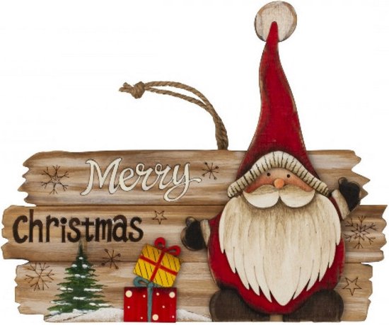 Houten bord "Merry Christmas" | bol