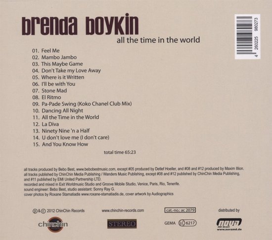 Brenda Boykin - All The Time In The World (CD), Brenda Boykin | Muziek ...