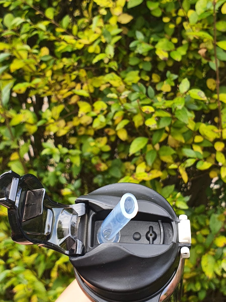 waterfles met rietje - motivatie waterfles zwart 700ml met rietje | bol