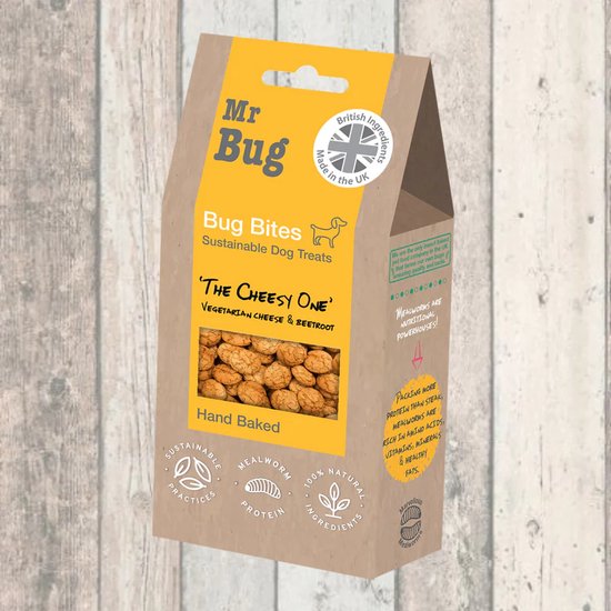 MR BUG - 4 x The Cheesy One - Hondensnack - insecten koekjes ...