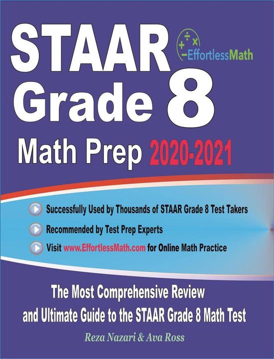 STAAR Grade 8 Math Prep 2020-2021: The Most Comprehensive Review and ...