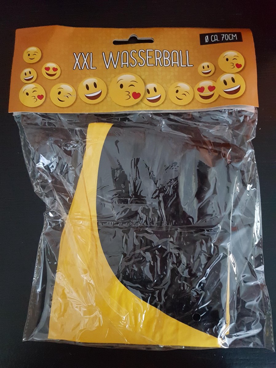 Strandbal XXL met smiley | bol.com