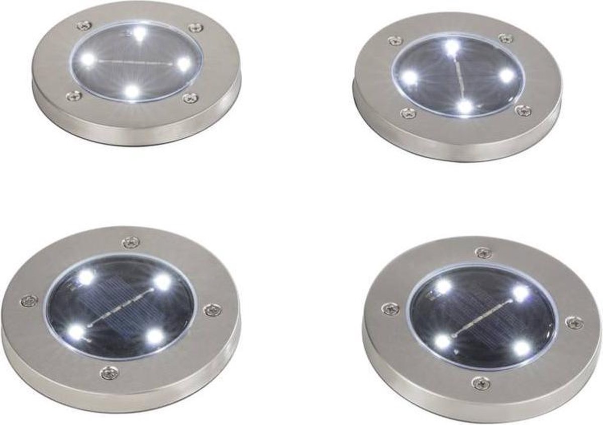 Wetelux LED Grondspots Solar Tuin Set - Tuinverlichting - Zonne Energie ...