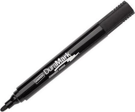 Staples DuraMark 2070 Permanente Marker, Ronde Punt, 3 mm, Zwart (doos ...