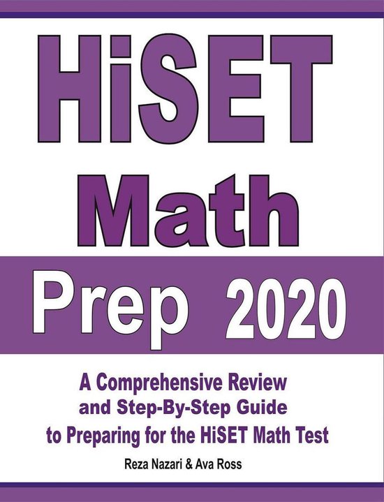 HiSET Math Prep 2020 | 9781646121458 | Reza Nazari | Boeken | bol
