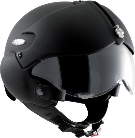 Osbe Tornado matzwart - Pilotenhelm - Cruiserhelm - M | bol