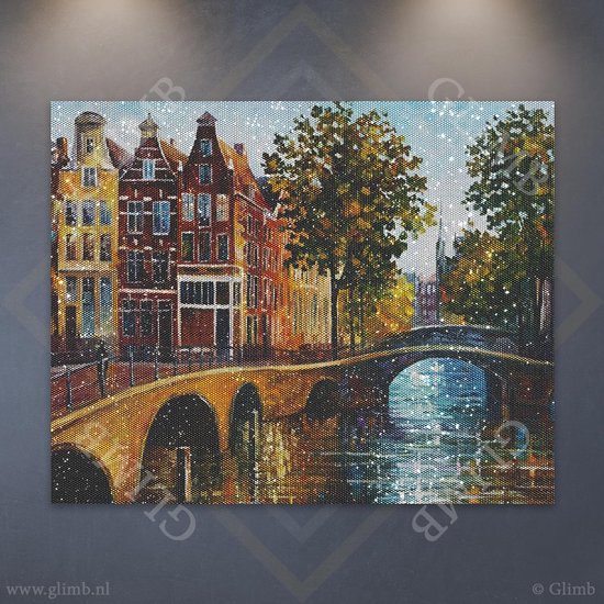 Glimb® | HQ Diamond Painting Pakket | Amsterdam | 50x40cm | Rond ...